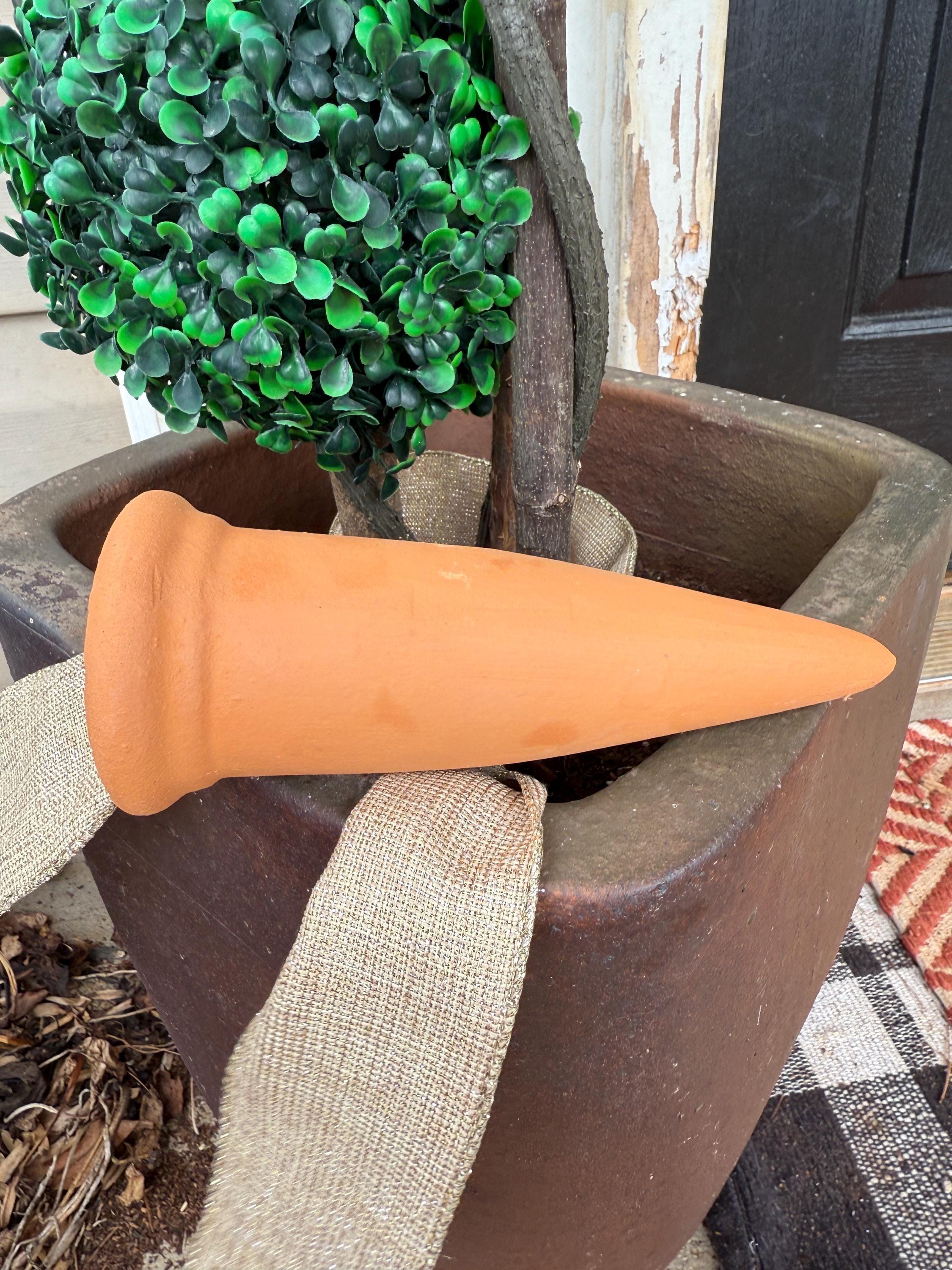 SET OF TWO: Self-watering Terracotta Plant Nanny- Vacationer Plant ...