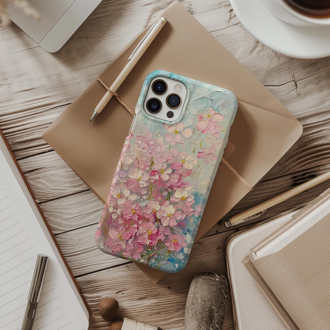 Pastel Flower iPhone Case Aesthetic Cell Phone Case Cute Trendy Cover ...