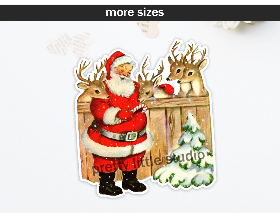 Santa Claus #38 Vintage Cutout | (1 Size Available: 4 Inch ...