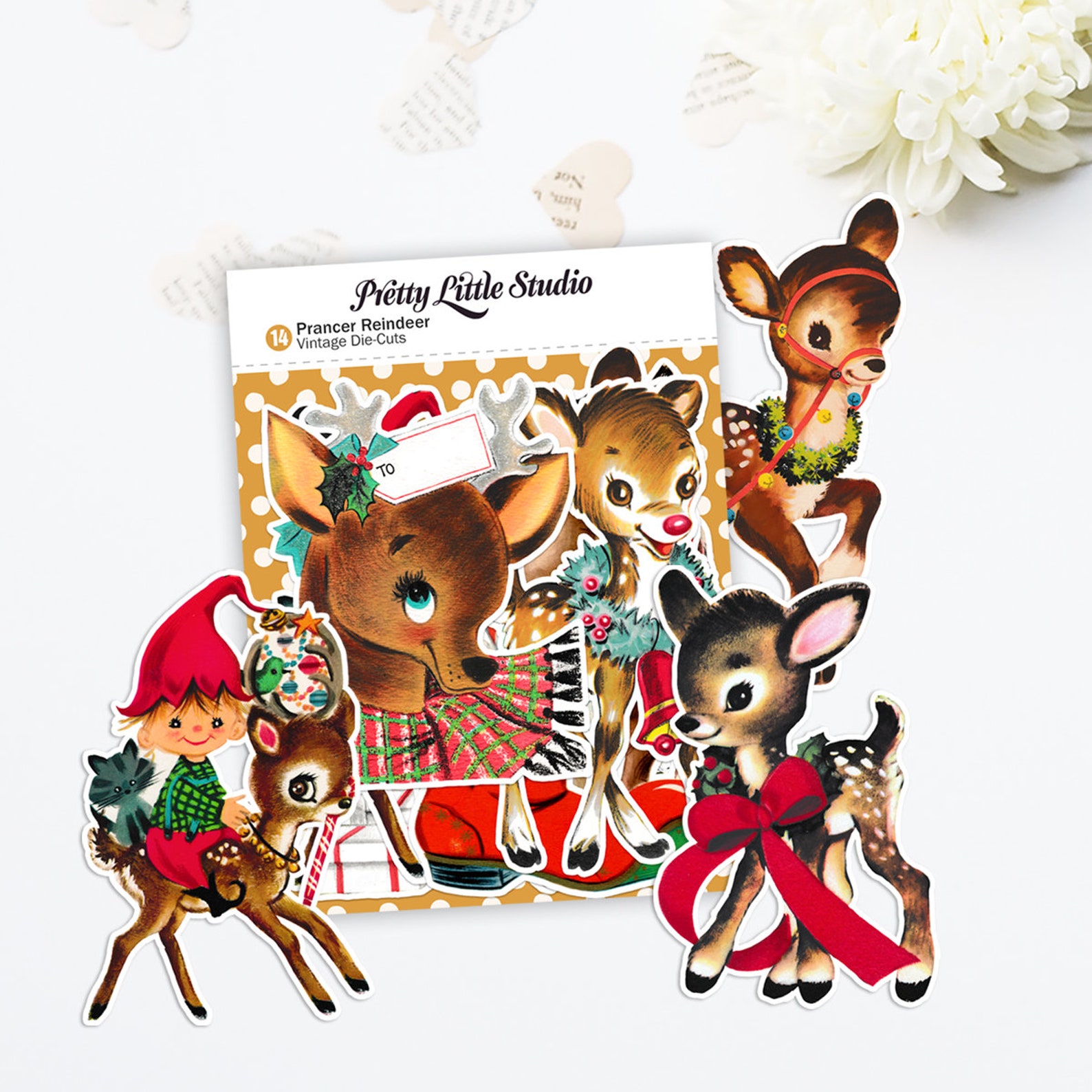 Prancer 2 to 3 Ephemera Pack 14 Cutouts | Etsy