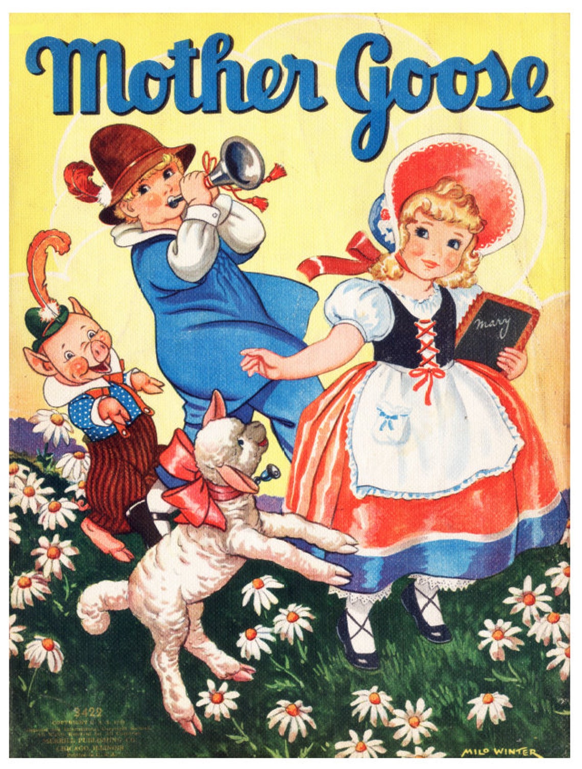 Print at Home Mother Goose BOOK Vintage Retro 1939 | Etsy