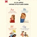 A is for Apple Vintage Style Flashcards Set of 26 Apple, School, Flash ...