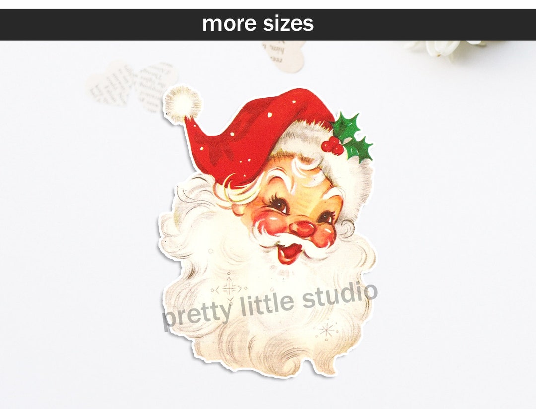 Santa Claus 23 Diecut Cutout 3 Sizes Available: 4 Inch, 6 Inch, 10 Inch ...