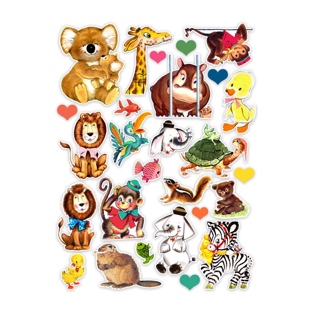 Zootopia Mini Vintage Ephemera Die Cuts Koala Giraffe - Etsy