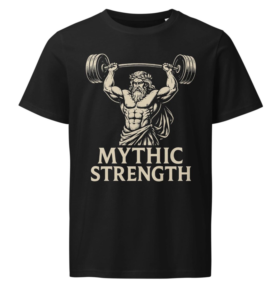 Greek God Gym T-shirt – Mythic Strength Weightlifting Tee – Muscle ...