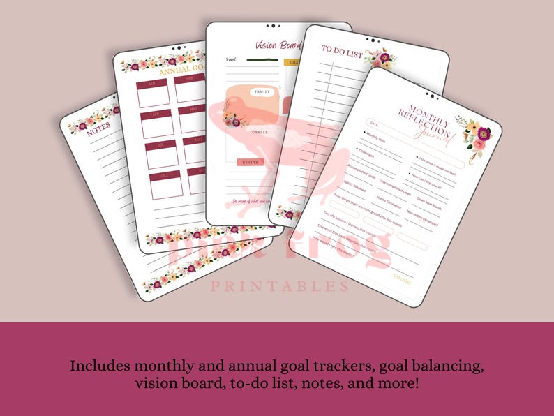 Goal Planner BUNDLE, 2024 Goals Tracker, SMART Goal Setting Kit, New ...