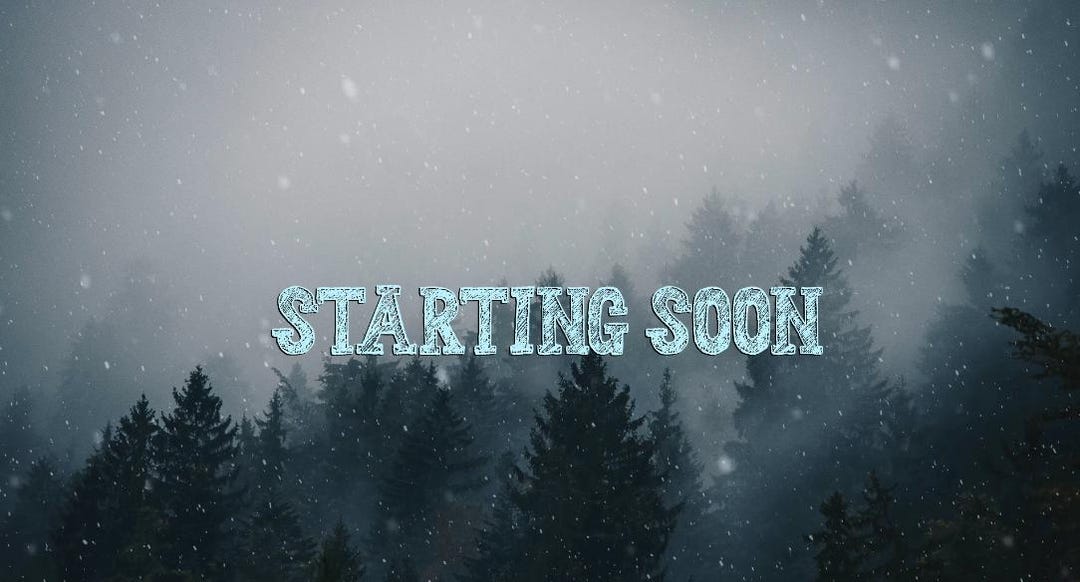 Animated Starting Soon - Cozy Winter - Animated Screen - Etsy