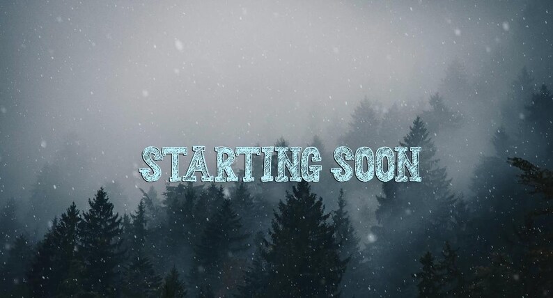 Animated Starting Soon - Cozy Winter - Animated Screen - Etsy
