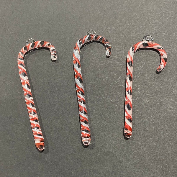 Glass Candy Cane Ornament - Etsy