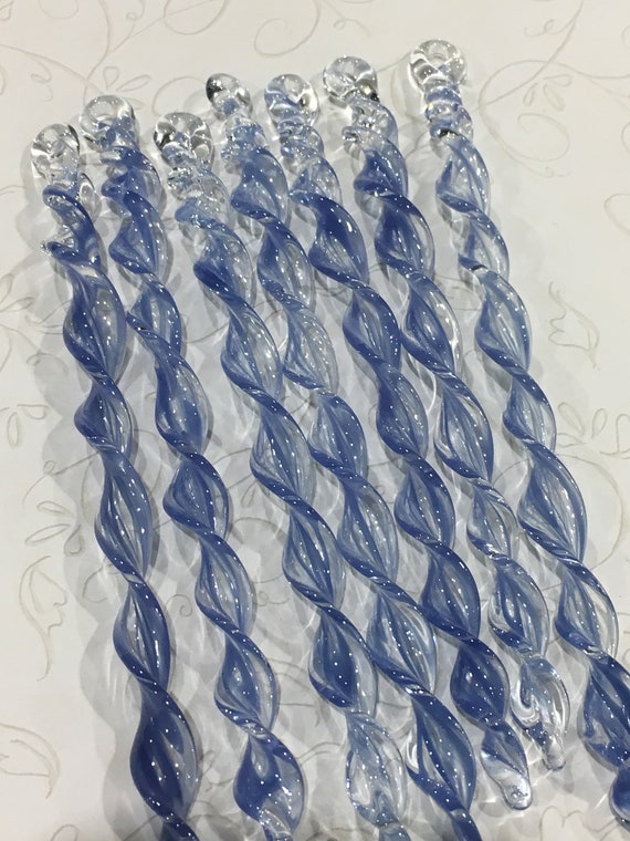 Lavender Purple Handmade Borosilicate Glass Icicle Christmas | Etsy