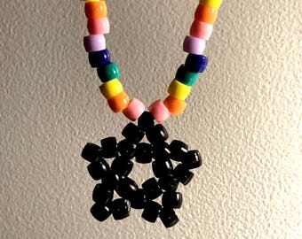Star and Heart Kandi Necklace - Etsy