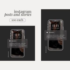 Masculine Aesthetic Instagram Template Men Stock Photo Digital ...