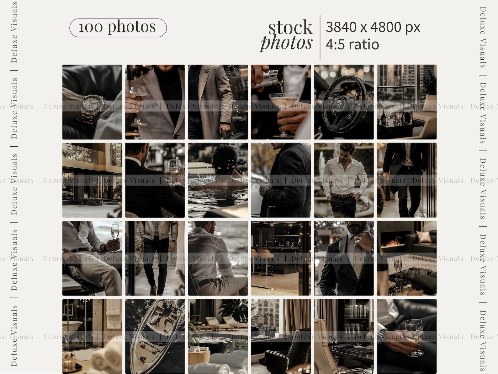 Masculine Aesthetic Instagram Template Men Stock Photo Digital ...