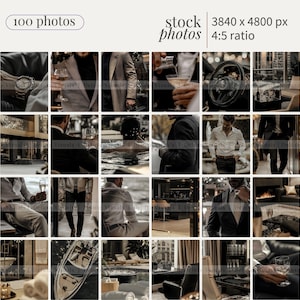 Masculine Aesthetic Instagram Template Men Stock Photo Digital ...