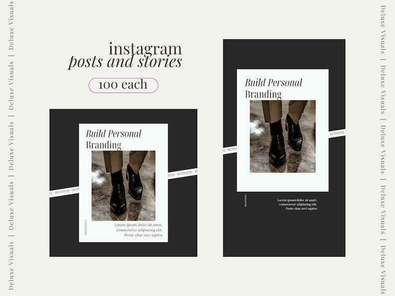 Masculine Aesthetic Instagram Template Men Stock Photo Digital ...