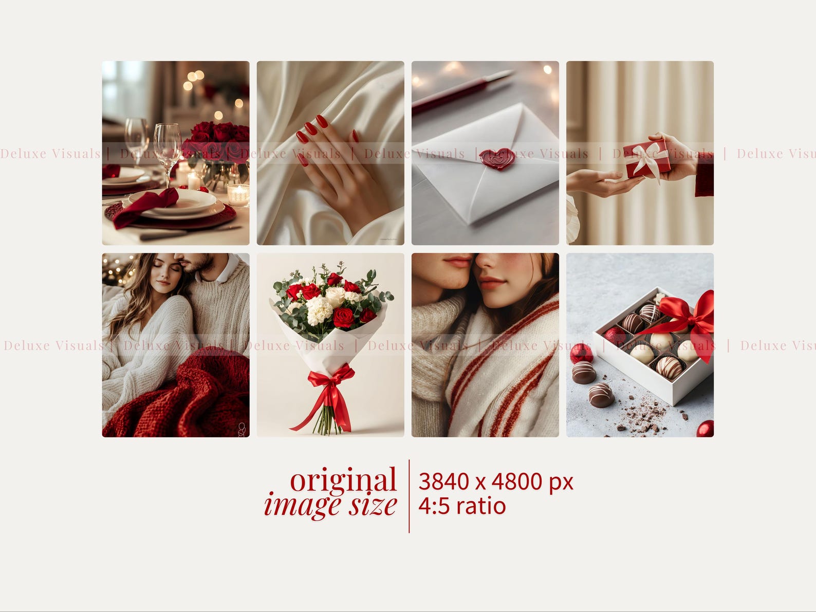 Red Valentine Stock Photos Faceless Couple Date Night Valentines ...