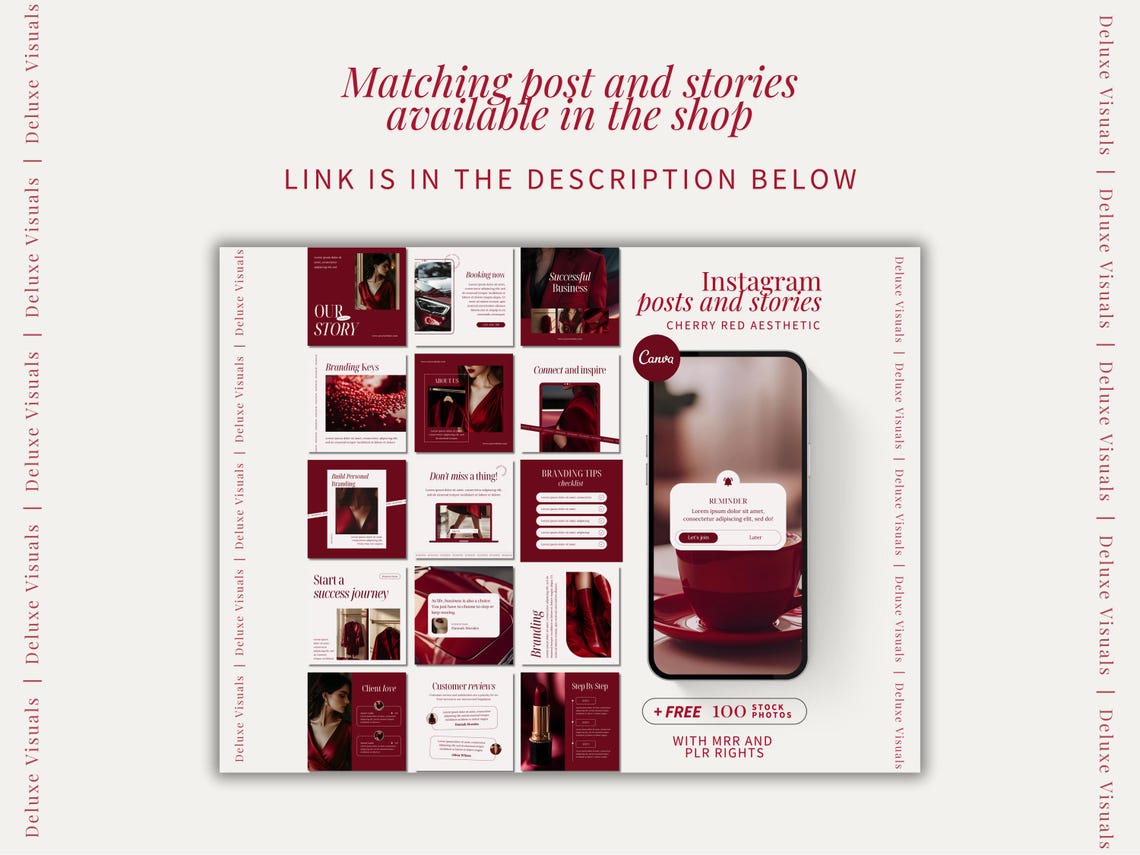 Cherry Red Aesthetic Coach Website Canva Template Business Landing Page ...