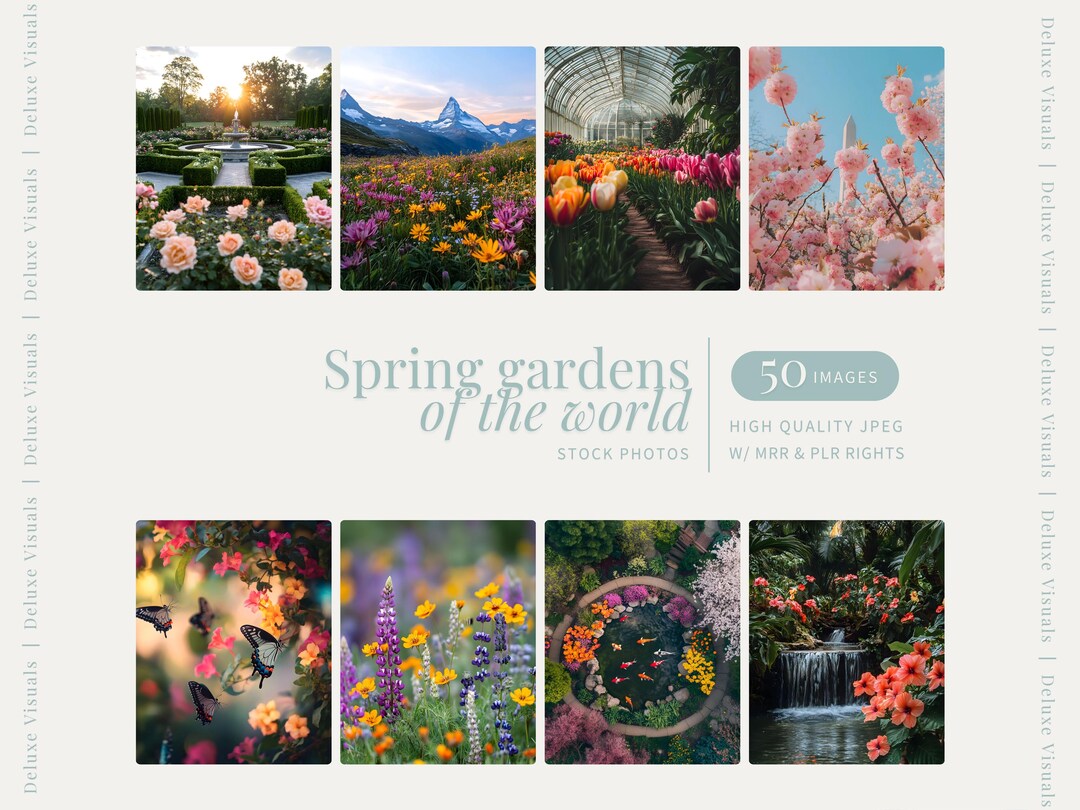 Spring Garden Stock Photos Aesthetic Spring Garden Digital Marketing ...