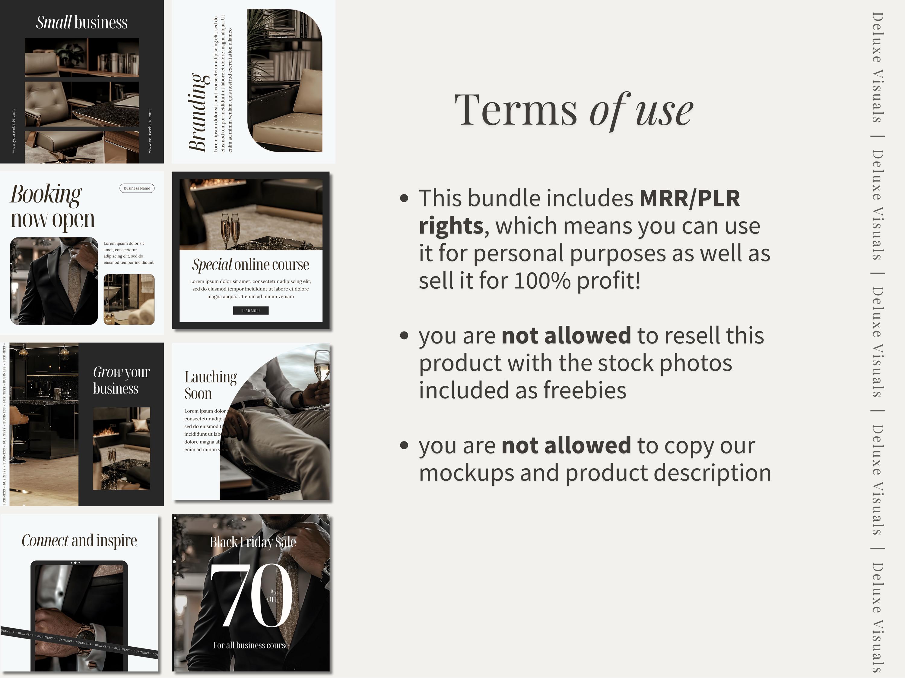Masculine Aesthetic Instagram Template Men Stock Photo Digital ...