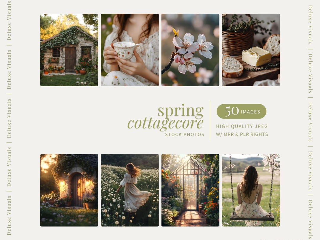Spring Aesthetic Cottagecore Stock Photo Faceless Instagram Reels Cover ...