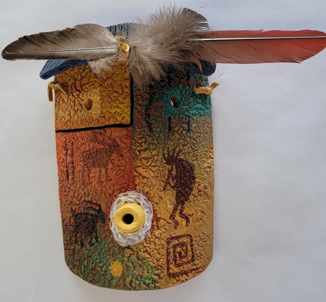 Navajo Pottery - Yei Bi Chei Mask - by David John - 4L05B - Etsy