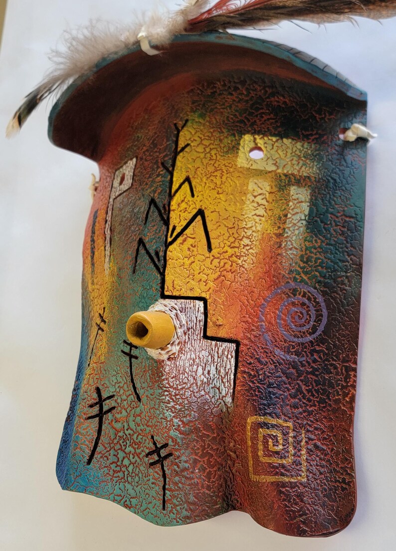 Navajo Pottery - Yei Bi Chei Mask - by David John - 4L05W - Etsy
