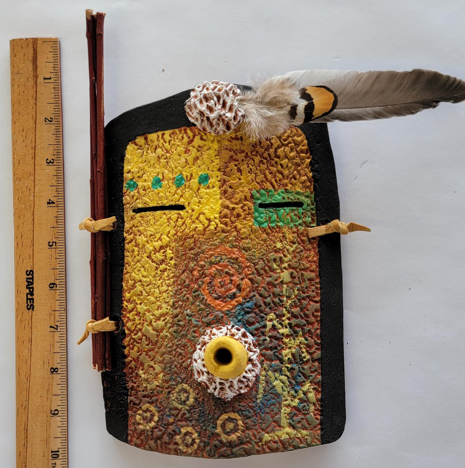 Navajo Pottery - Yei Bi Chei Mask - by David John - 4L05Q - Etsy