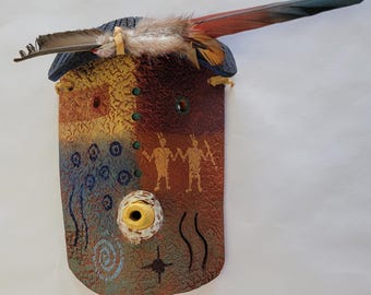 Navajo Pottery - Yei Bi Chei Mask - by David John - 4L05H - Etsy