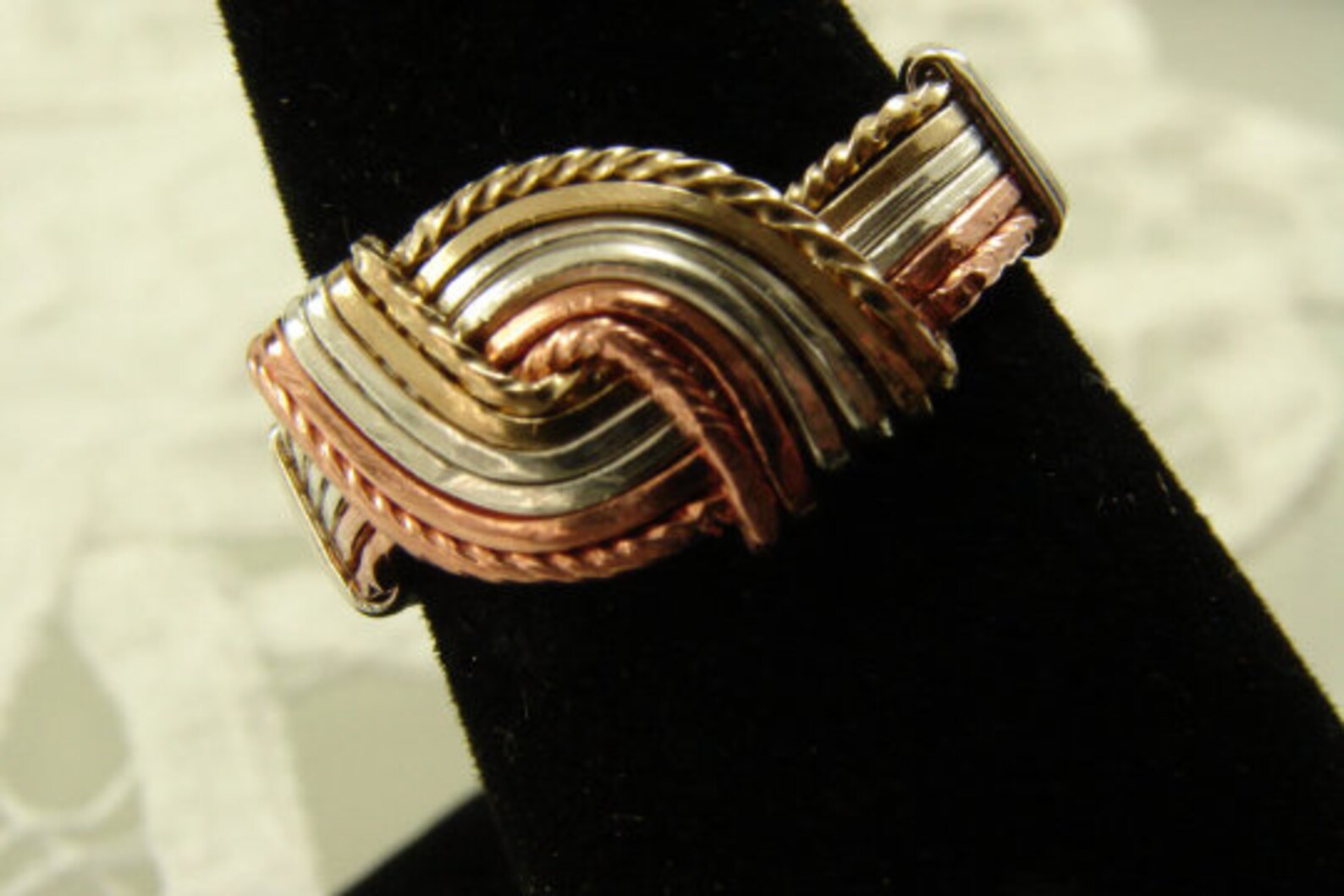 Sterling Silver Copper and Gold-filled Hug Ring Wire Wrapped - Etsy
