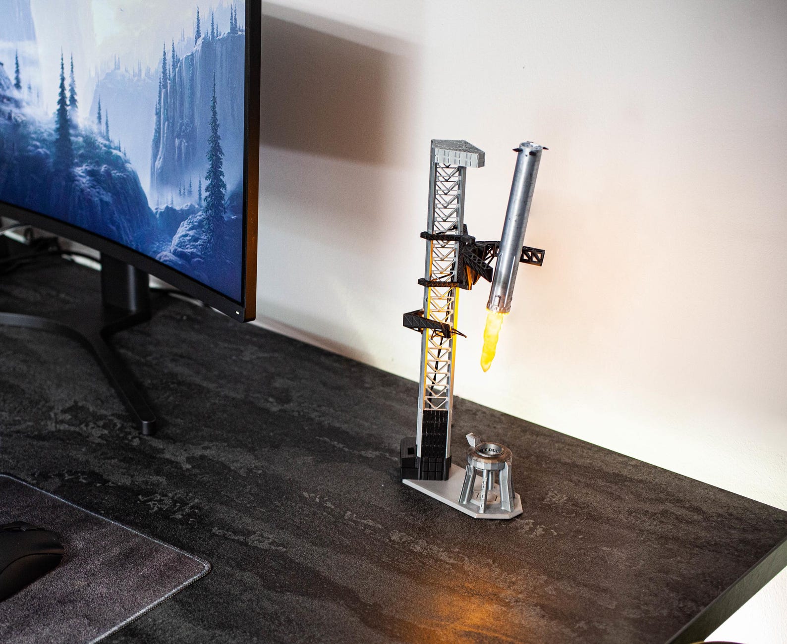 Spacex Starship OLIT Tower Rocket Model Miniature for Elon Musk Fan for ...