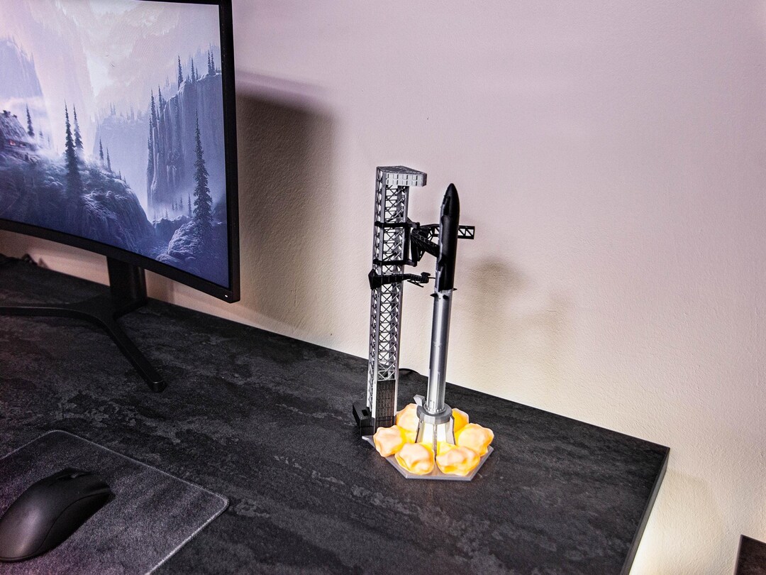 Spacex Starship Space Rocket Scale Model for a Gift for a Space Geek ...