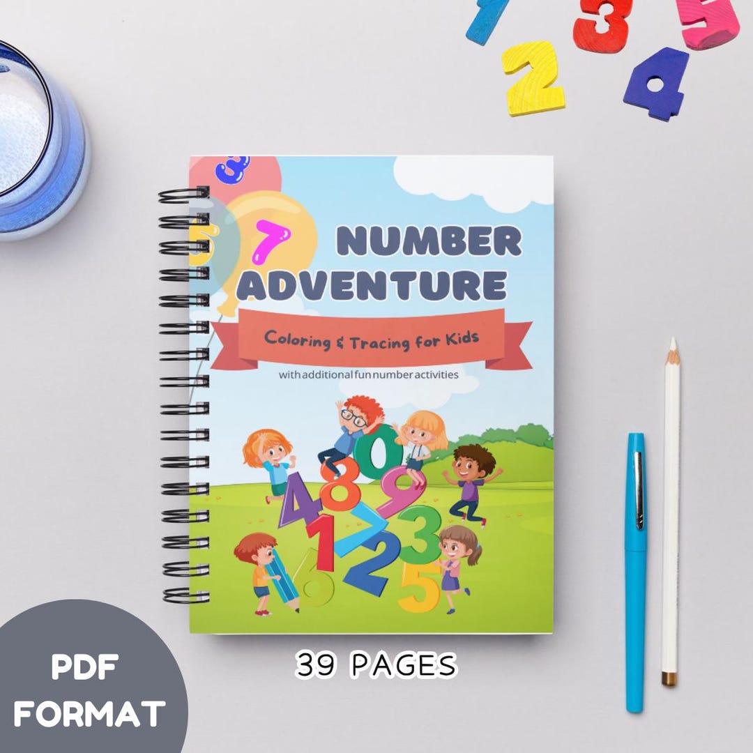 Number Learning Activities, Tracing, Coloring, Counting, With Milestone ...