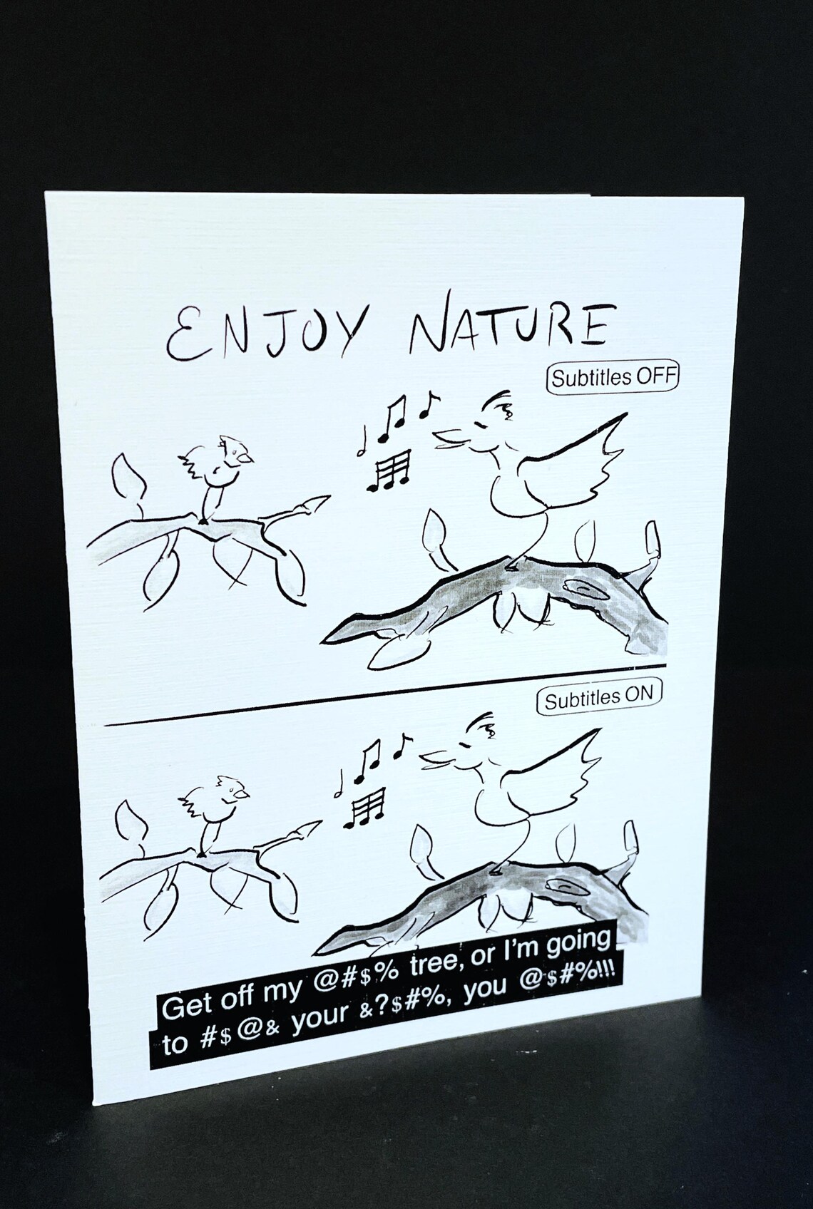 Enjoy Nature - Encouragement Card - Etsy