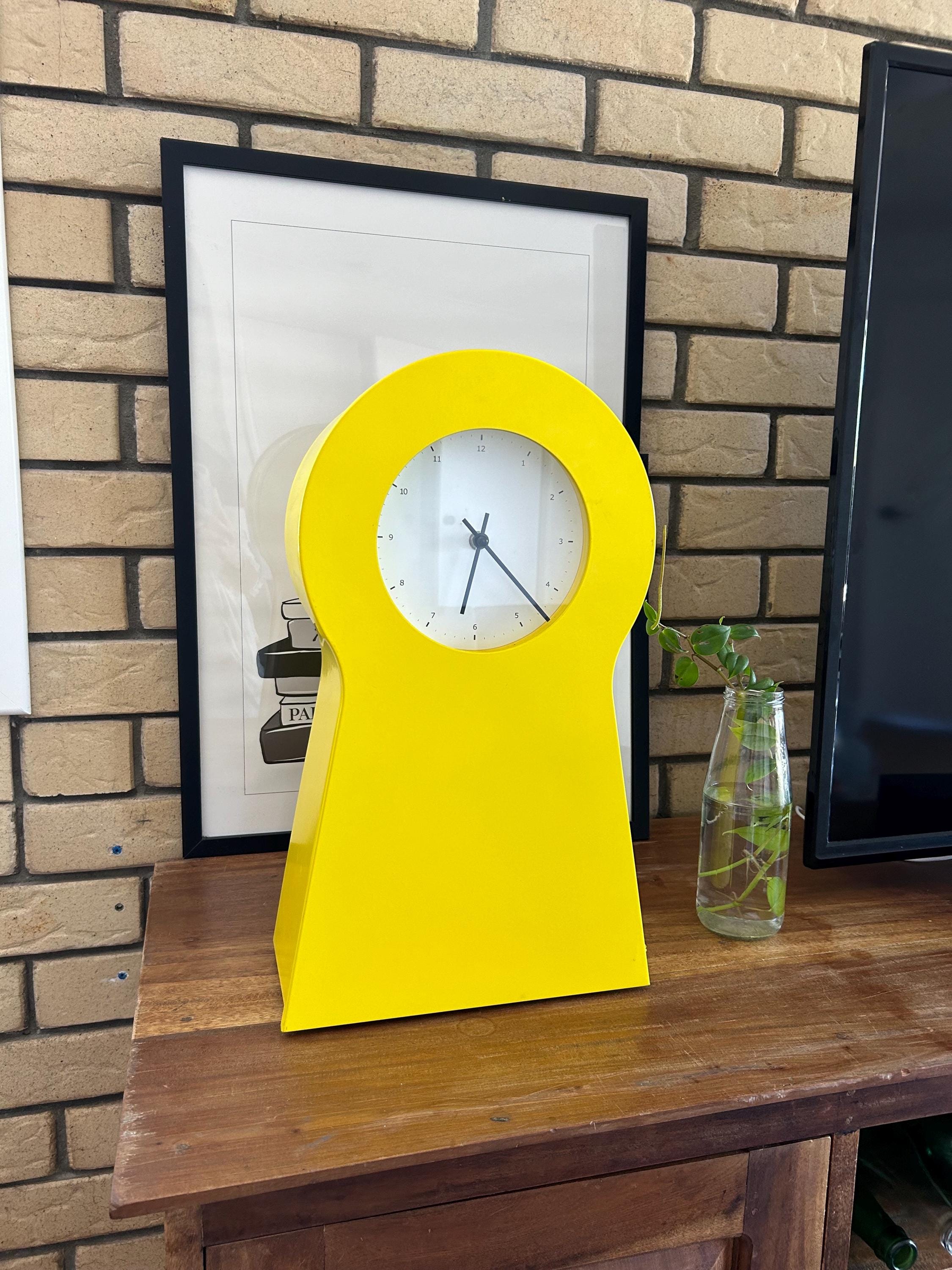 Vintage Yellow IKEA PS Clock 1995 by Thomas Eriksson Large Wall Clock ...