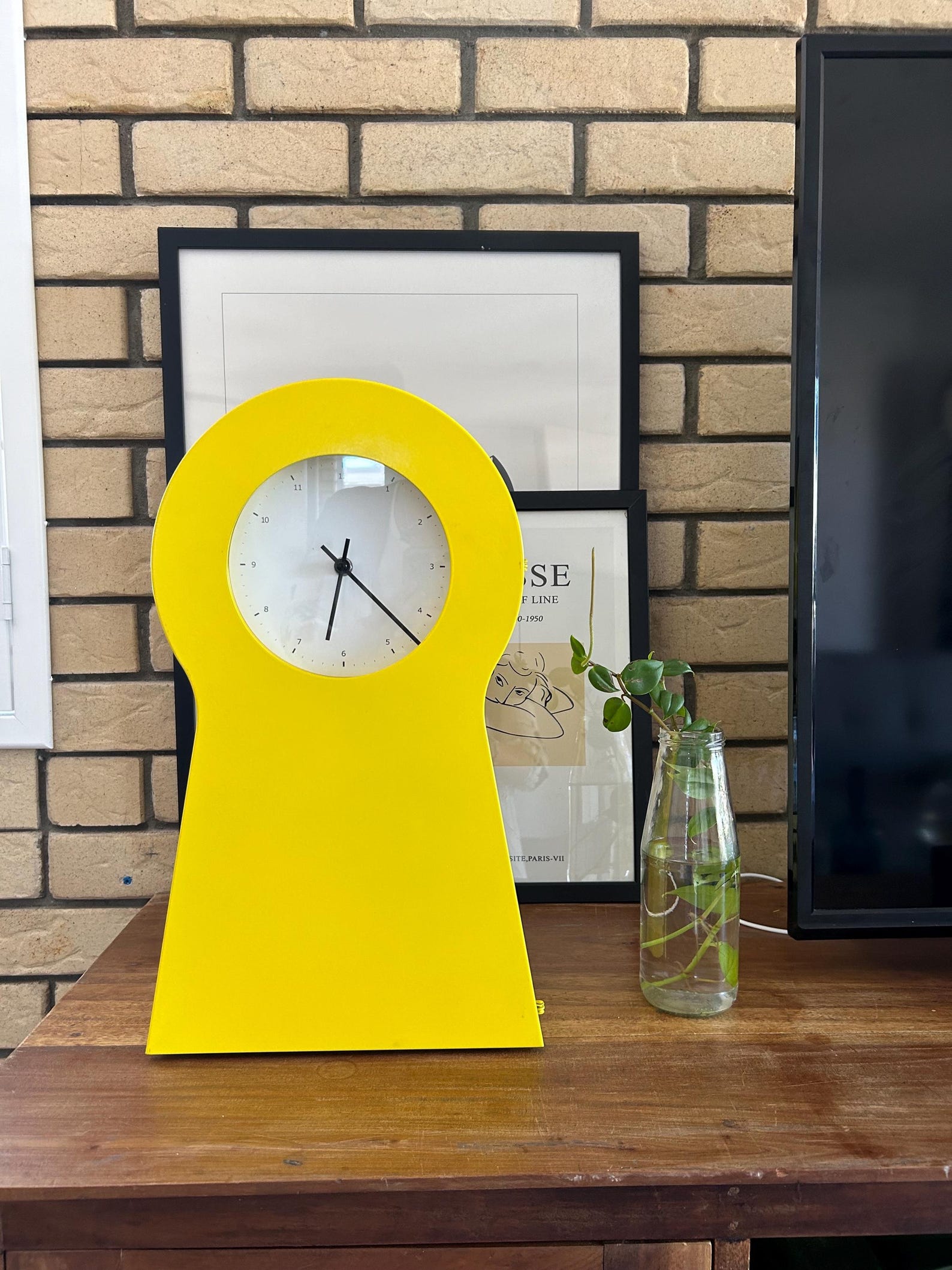 Vintage Yellow IKEA PS Clock 1995 by Thomas Eriksson Large Wall Clock ...