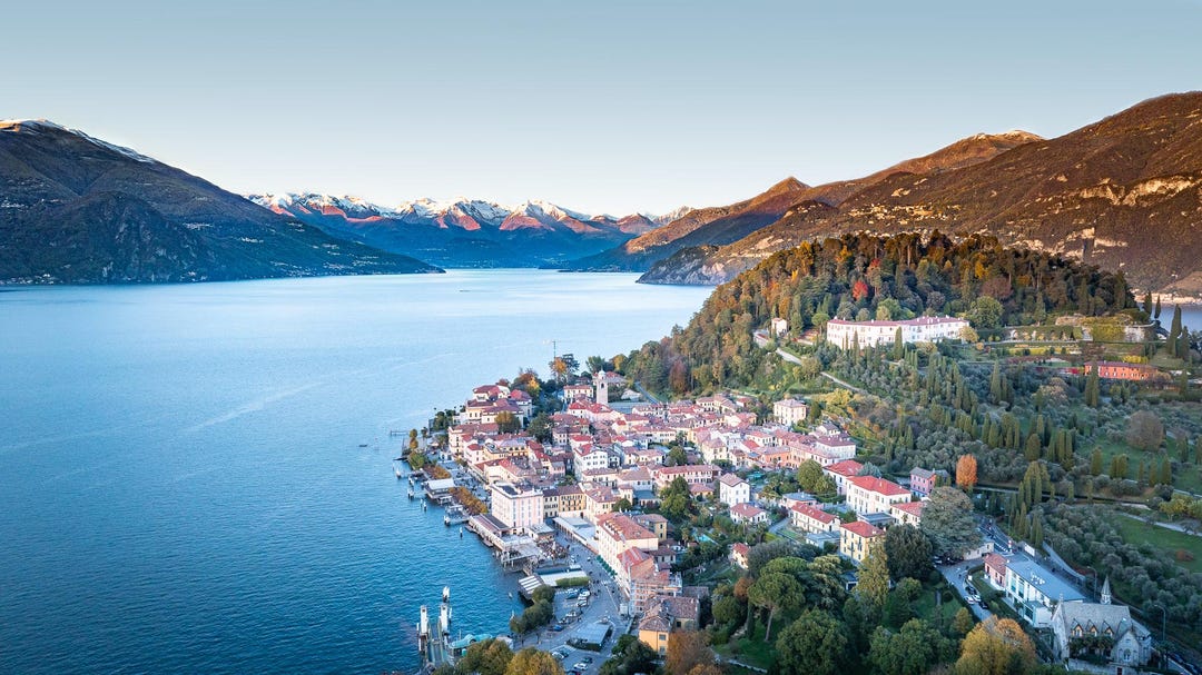 Bellagio Lake Como Aerial Print - Italian Lakes Photography, Scenic ...