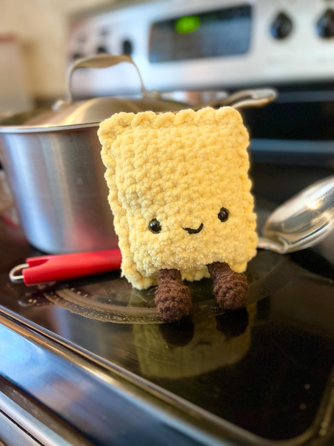 Crochet Ravioli Plushie Pasta Amigurumi House Decoration Handmade ...