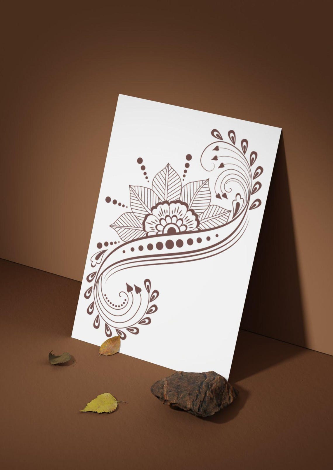 Henna Flower Design 8 - Etsy