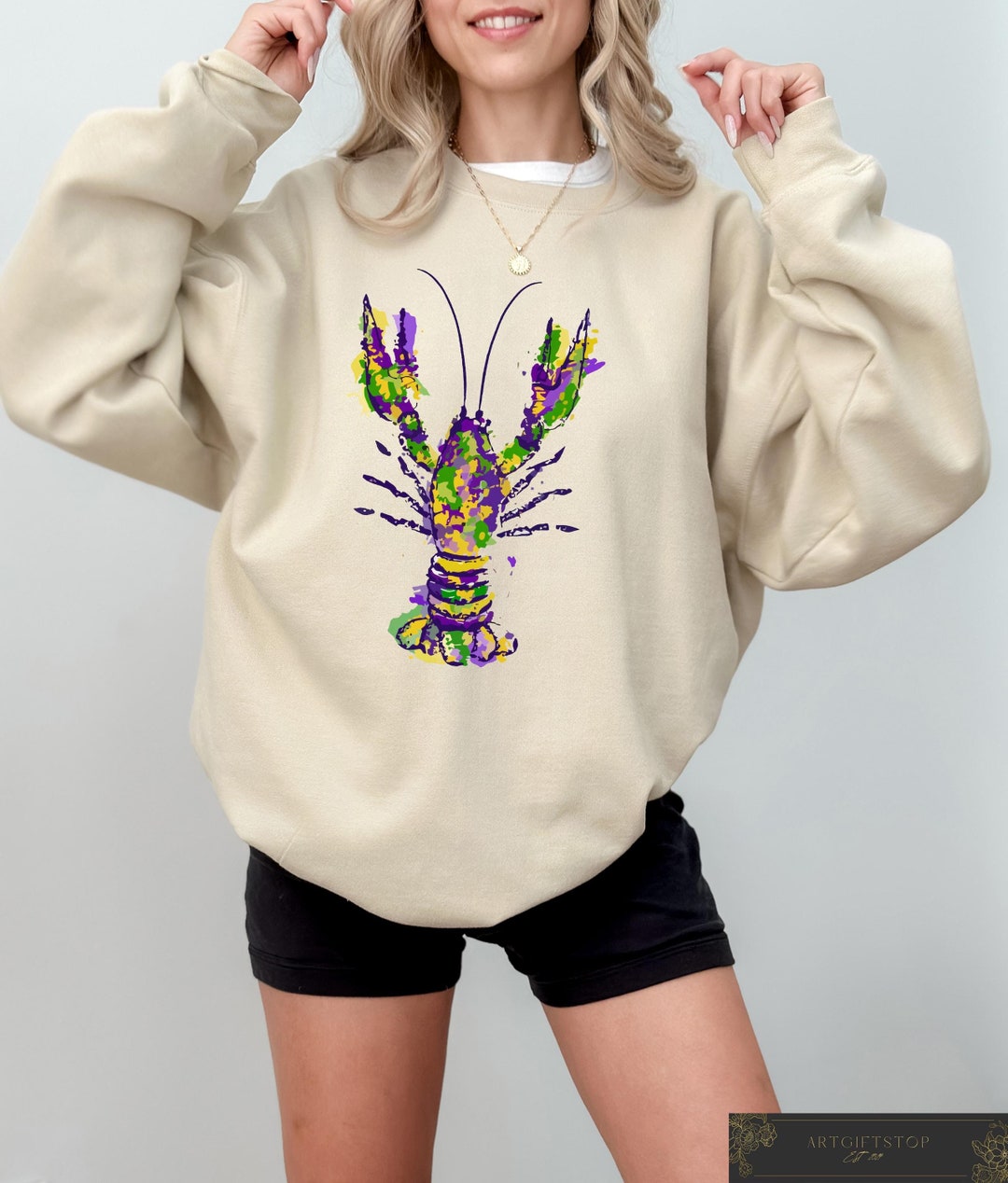 Mardi Gras Crawfish Sweatshirt, Mardi Gras T-shirt, Carnival Shirt ...
