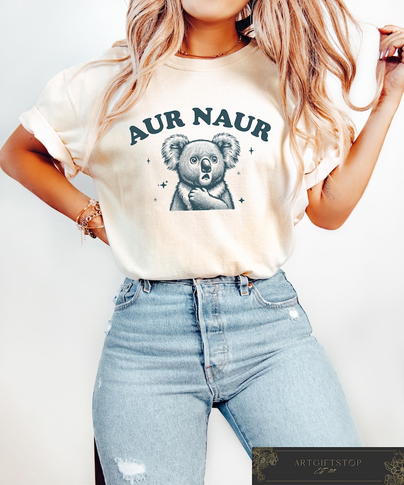 Aur Naur Comfort T-shirt, Oh No Shirt, Funny Australian Accent Shirt ...