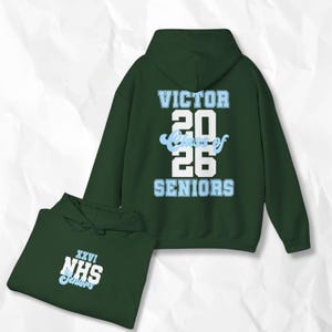 Personalized Senior 2026 Hoodie, Personalized Custom Name and School ...