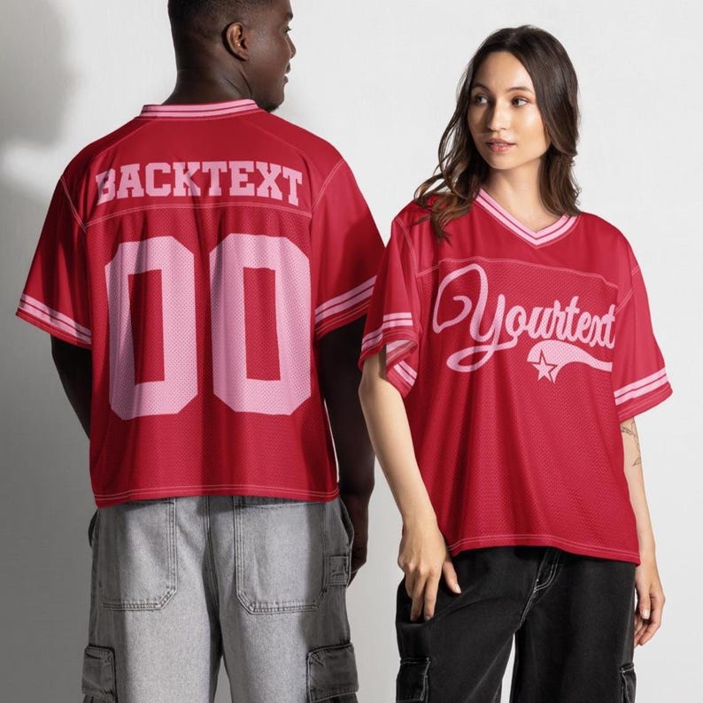 Personalized Boxy Jersey, Custom Retro Style Mesh and Silky Fabric Boxy ...
