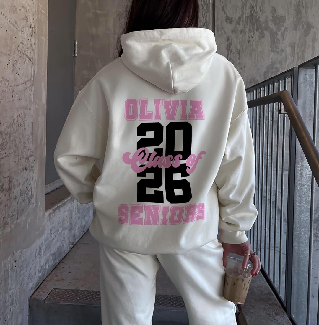 Personalized Senior 2026 Hoodie, Personalized Custom Name and School ...