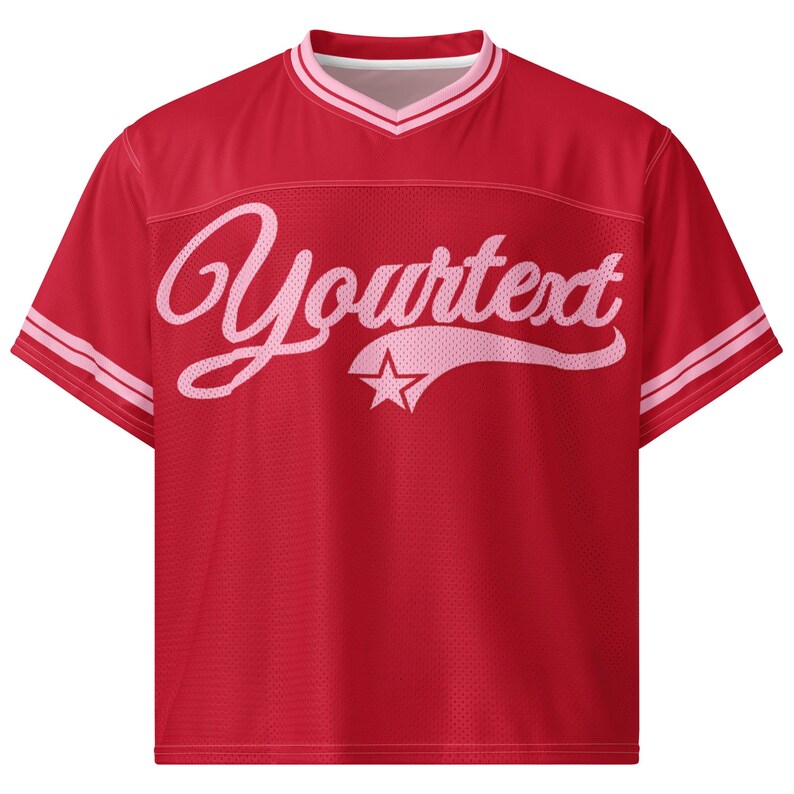Personalized Boxy Jersey, Custom Retro Style Mesh and Silky Fabric Boxy ...