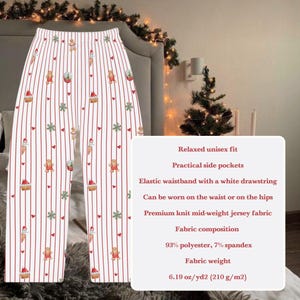 Striped Christmas Pajama Pants, Christmas Gifts, Christmas Cookies ...