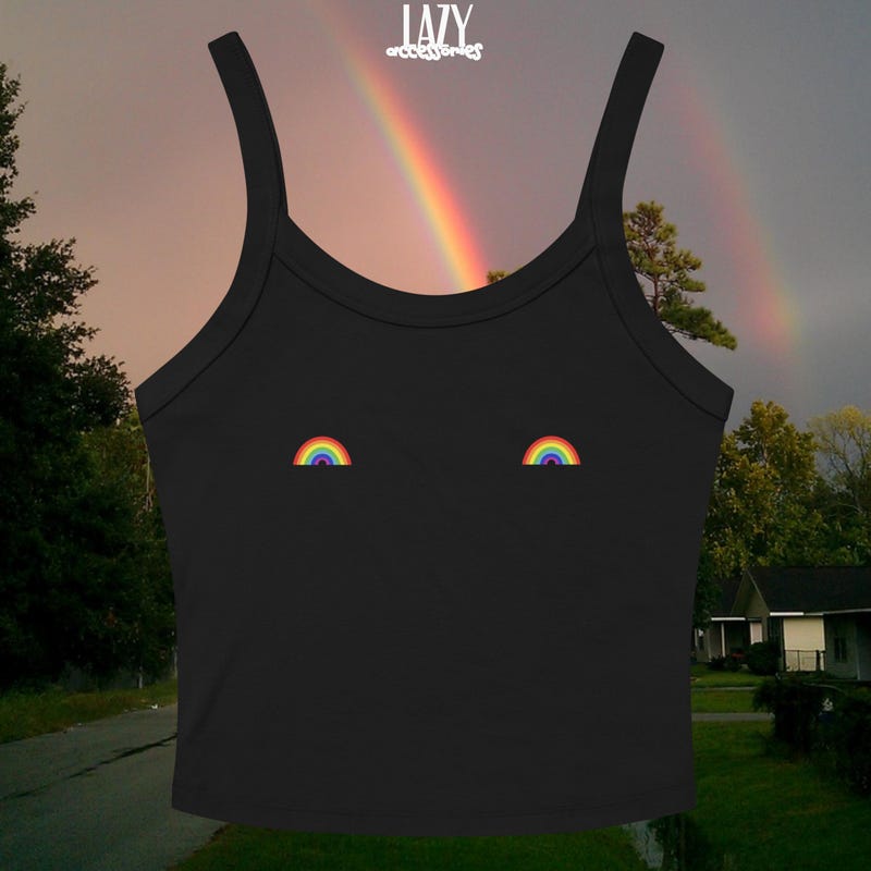 Rainbow Crop Top - Etsy