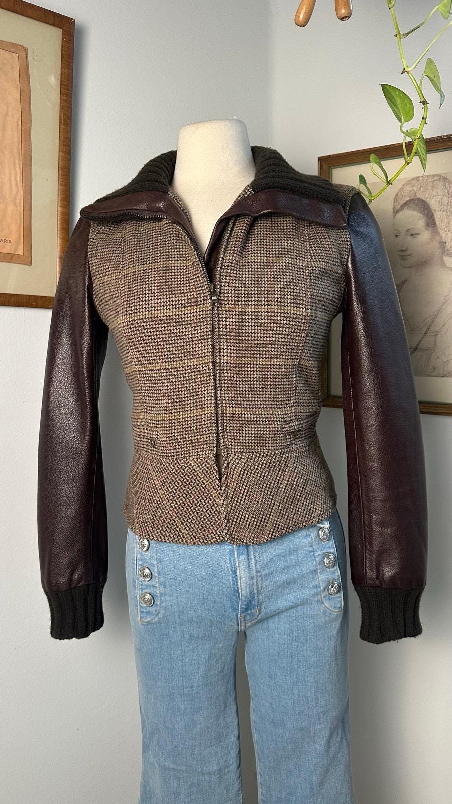 Dkny leather jacket - Etsy Polska Dkny leather jacket - Etsy Polska