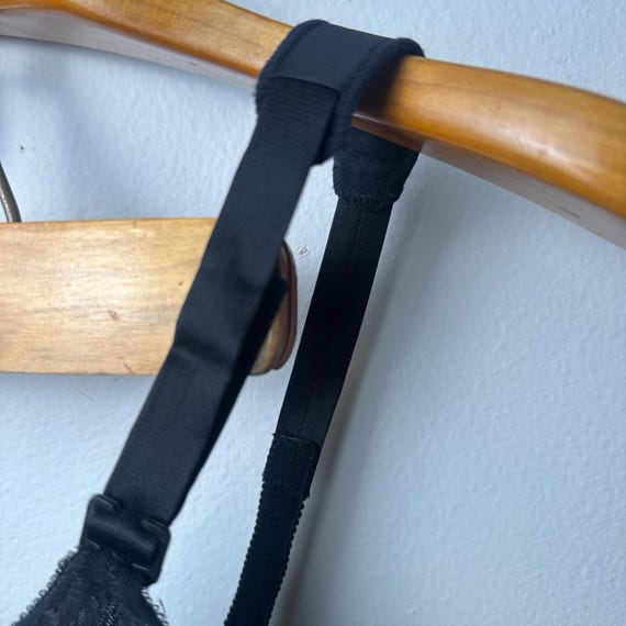 Vintage Full Coverage Bra, Classic black Retro Linger… - Gem