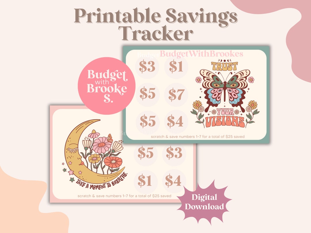 Mini Challenge Savings Tracker Printable Download Money Tracking Low ...