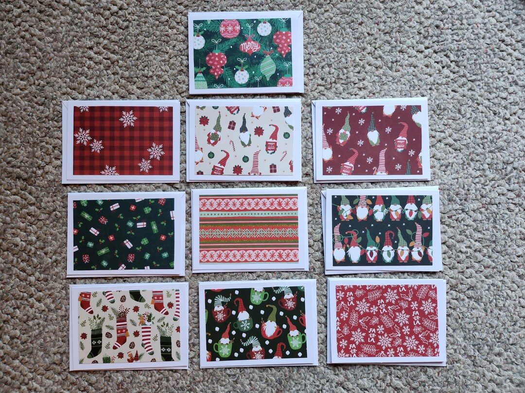 Handmade Christmas Cards 4x5 - Etsy